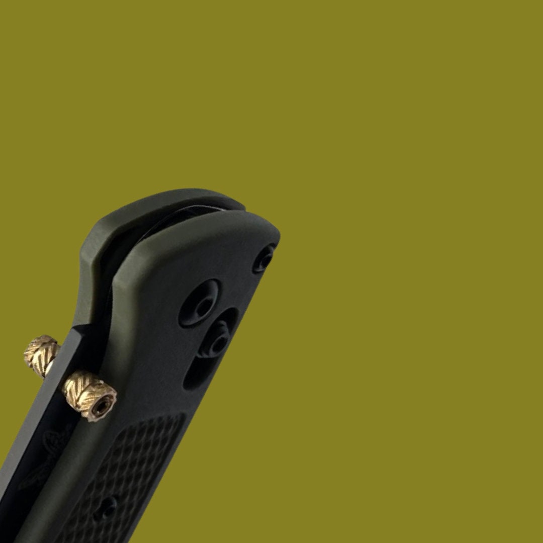 Benchmade Freek Thumb Stud Custom Double Brass Micro Grind Thumb Stud ...