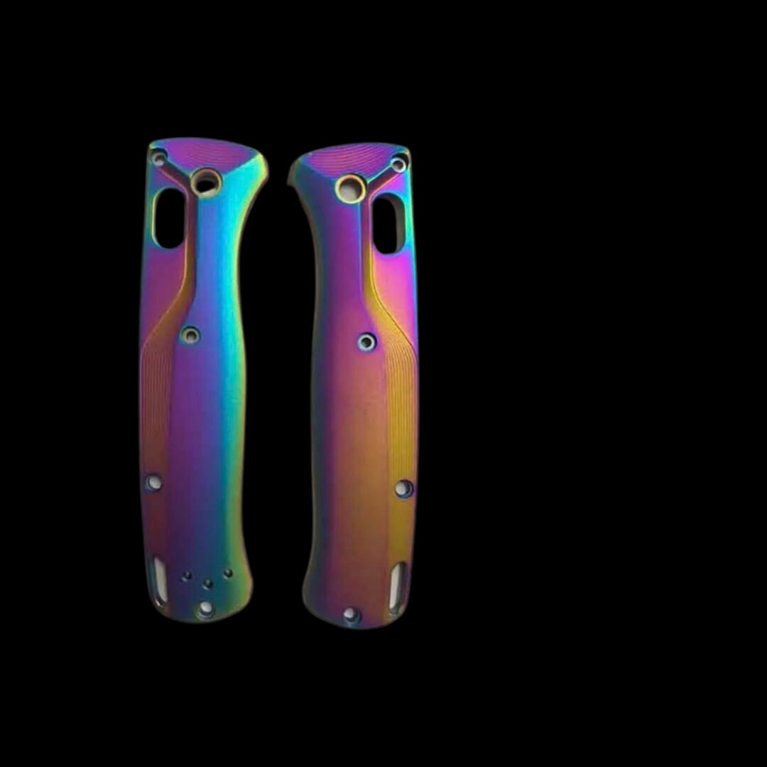Benchmade Bugout 535 Replacement Scale Kit / TITANIUM Rainbow Smooth ...