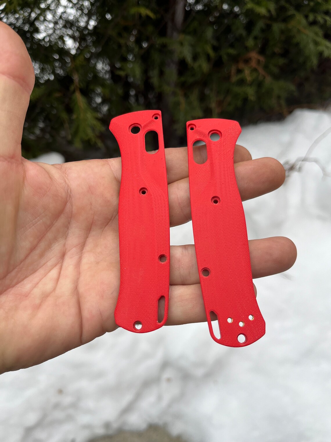 Benchmade Bugout 535 Replacement Scale Kit RED G-10 Original Series CNC ...