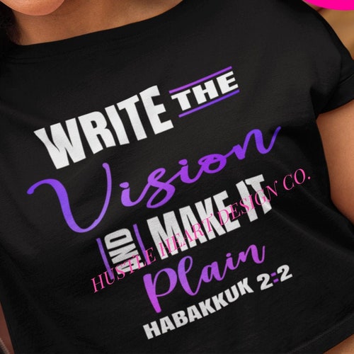 Write the Vision Svg Write the Vision and Make It Plain - Etsy