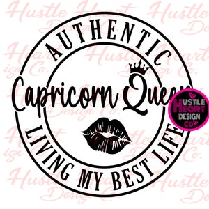 Authentic Capricorn Queen Svg, Faith and Favor Svg, December Queen Svg ...