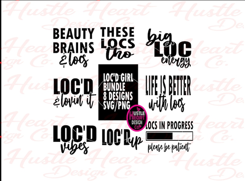 Locs Svg, Big Loc Energy Svg, Natural Hair Svg, Loc Vibes Svg, Black ...