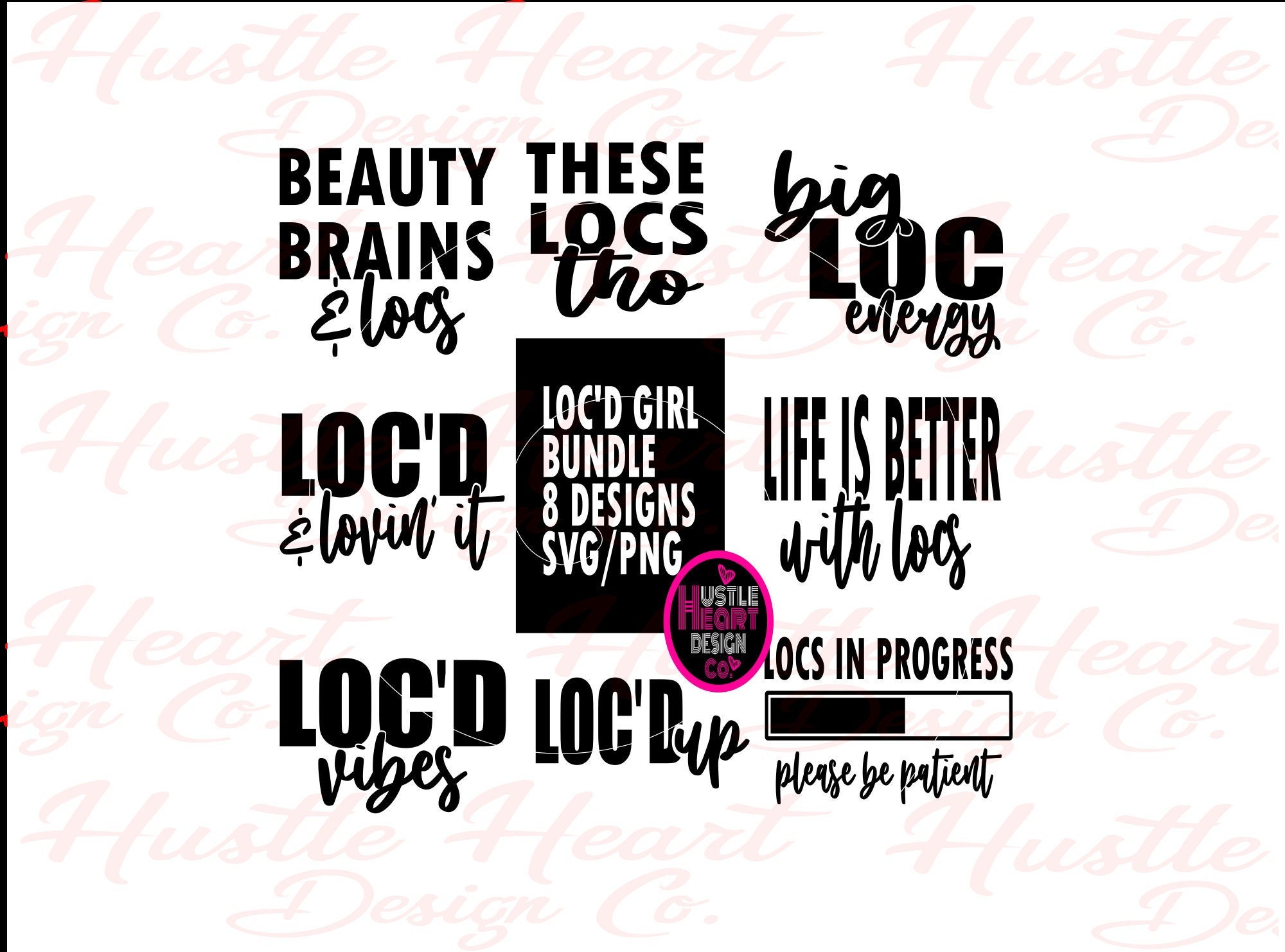 Locs Svg Big Loc Energy Svg Natural Hair Svg Loc Vibes Svg - Etsy Canada