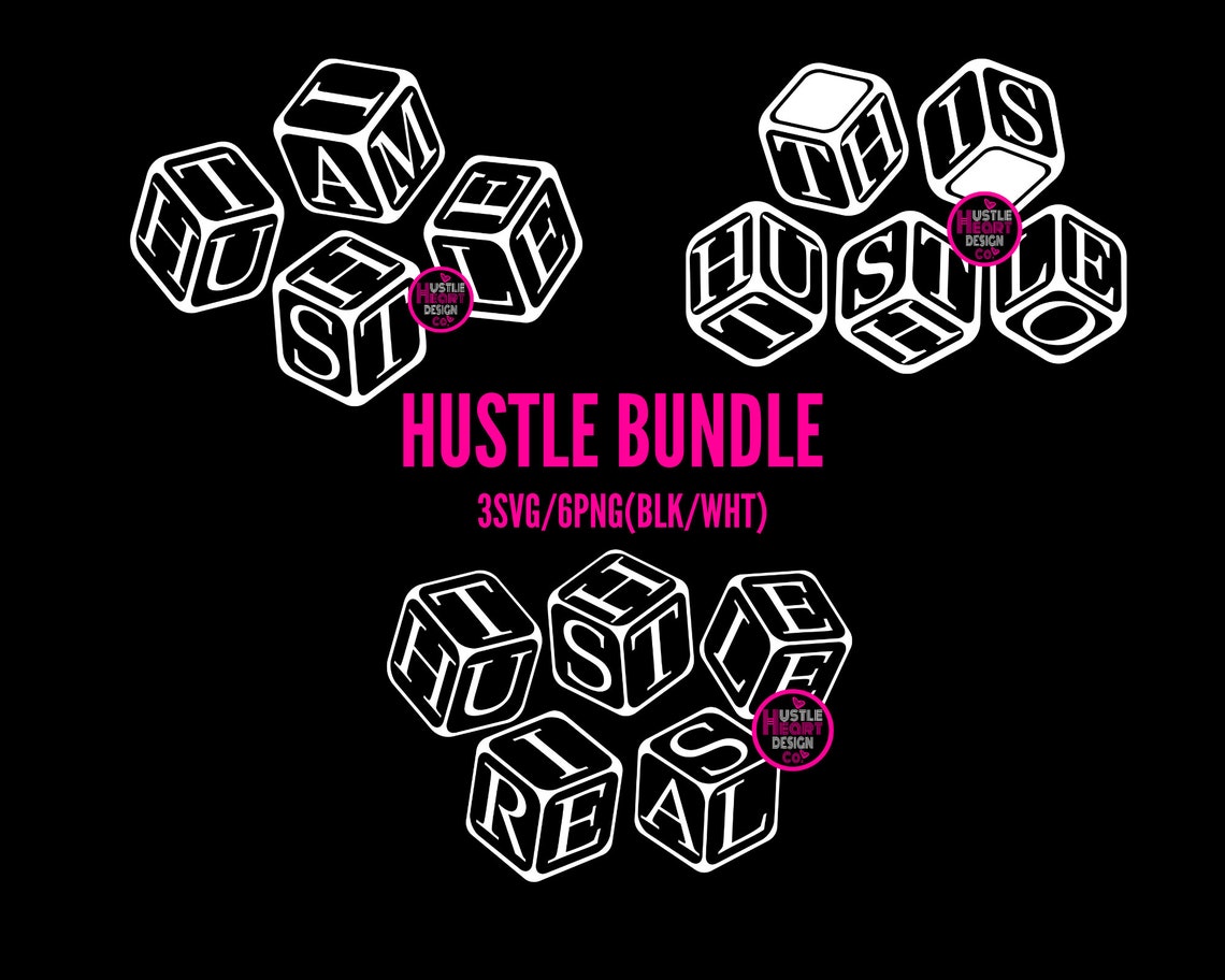 The Hustle is Real Svg I Am the Hustle Svg Hustle Bundle - Etsy
