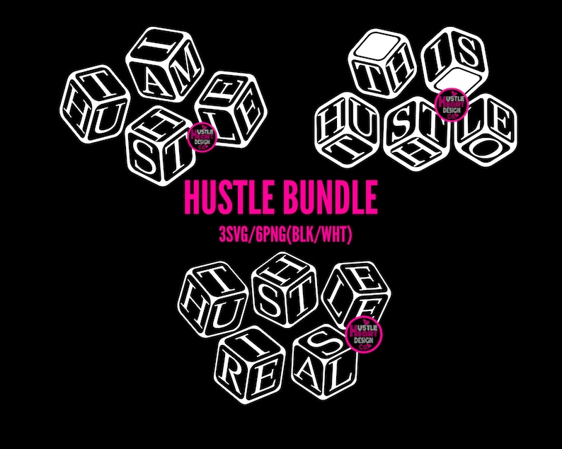 The Hustle is Real Svg, I Am the Hustle Svg, Hustle Bundle Svg, This ...