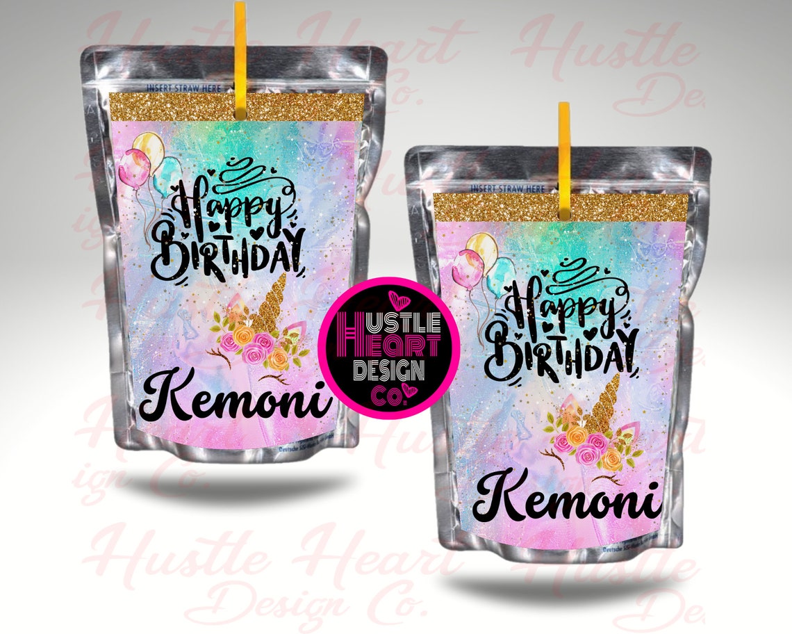 Juice Pouch Template and Label Sticker Mockup, Juice Pouch Label Mockup ...