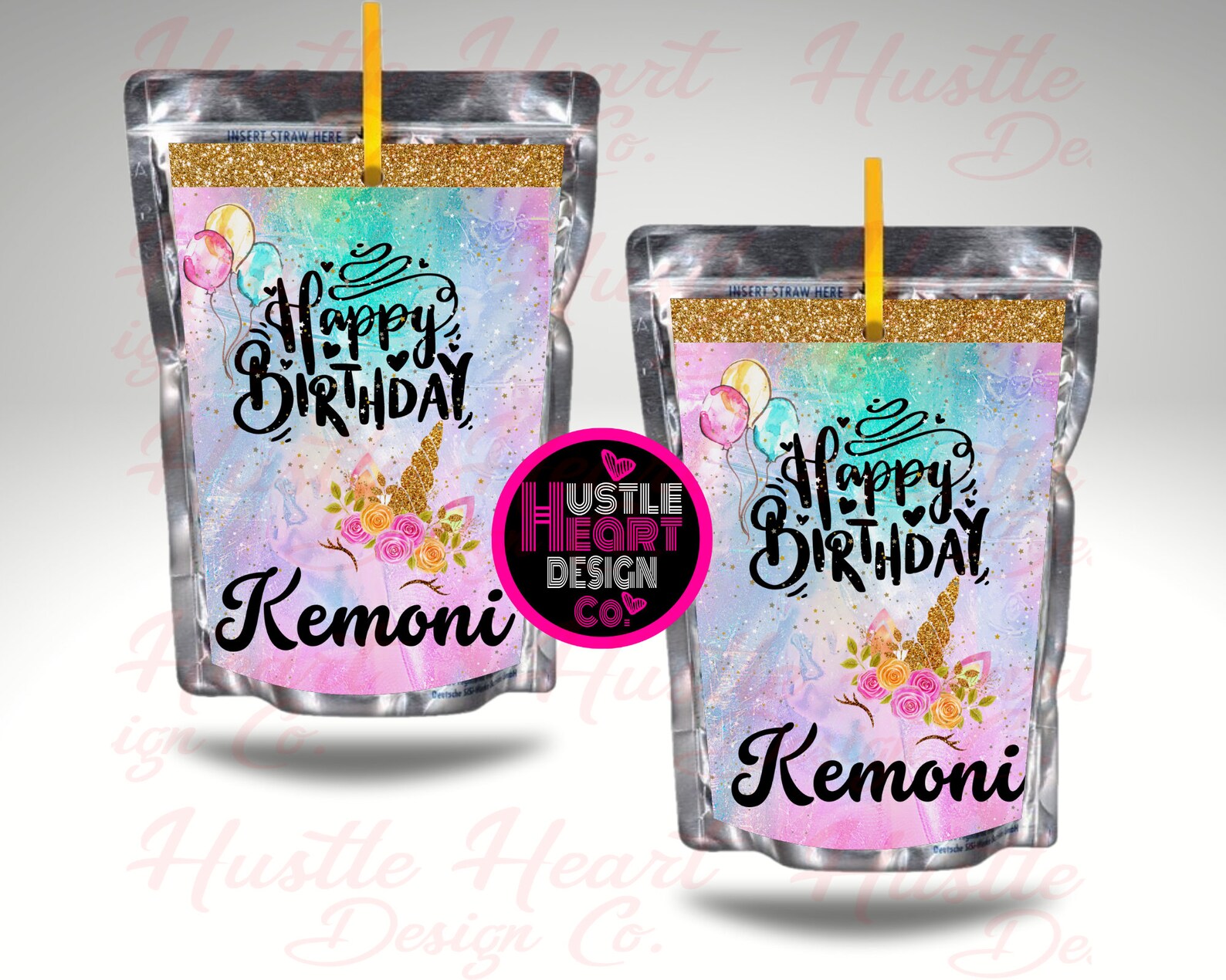 Juice Pouch Template and Label Sticker Mockup, Juice Pouch Label Mockup ...