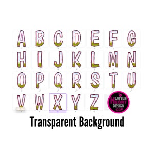 Uppercase Customizable Doodle Alphabet , Fill Your Own Design , Drag ...