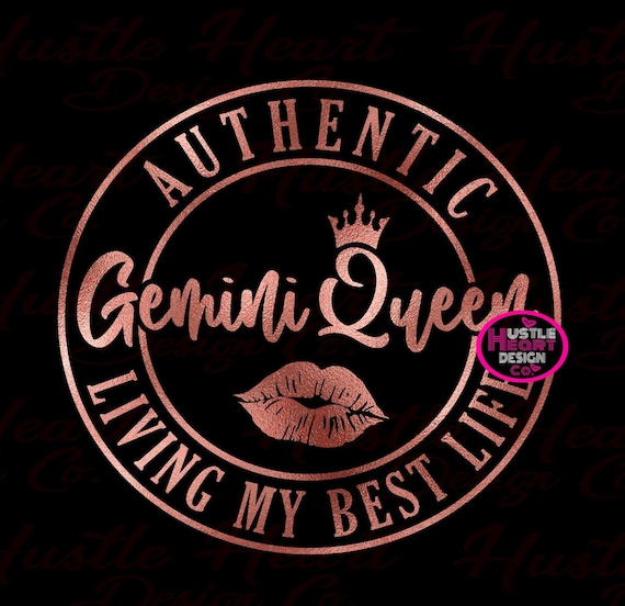 Authentic Gemini SVG Gemini Queen Svg Gemini Birthday Svg - Etsy