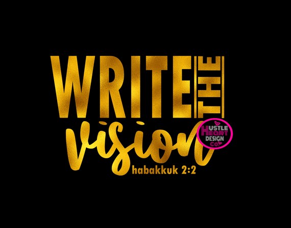 Write the Vision SVG Write the Vision and Make It Plain - Etsy