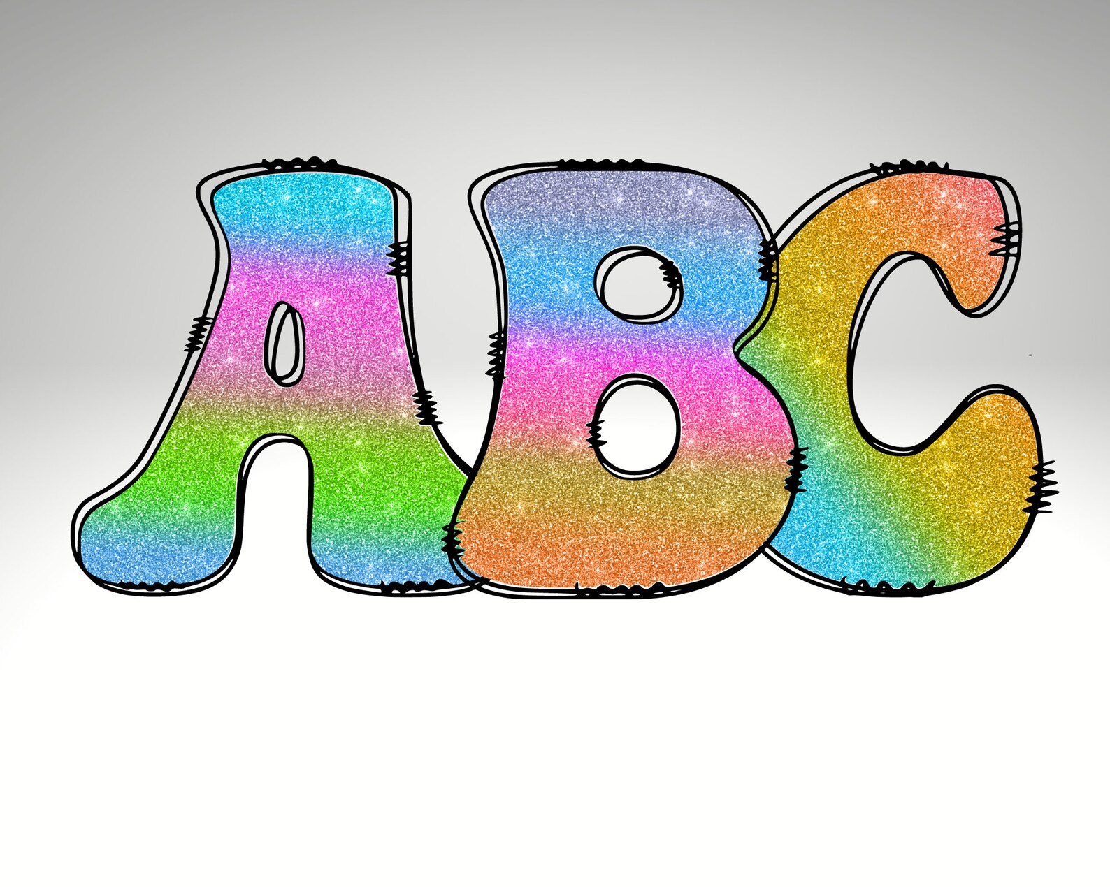 Canva Frame Doodle Letters Template Fill Your Own Doodle - Etsy