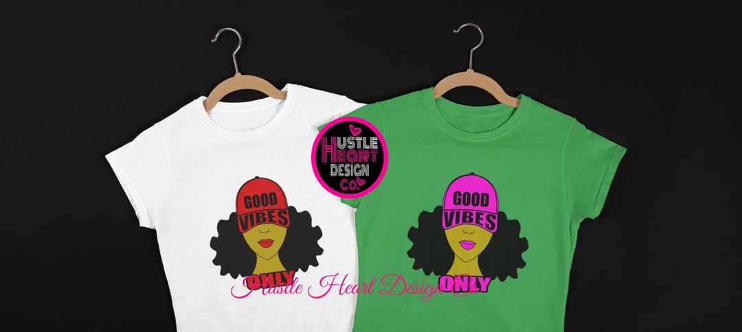 Good Vibes Only Svg Good Energy Svg Woman With Hat Svg Afro - Etsy