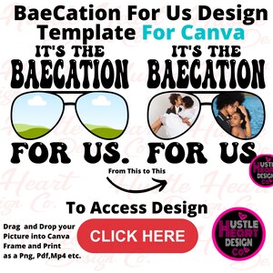 It's the Baecation for Us Canva Frame, Couples Shirt Ideas, Baecation ...