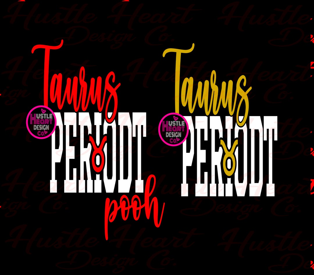 Taurus Svg Taurus Periodt Pooh Svg Zodiac Svg Astrology - Etsy Portugal