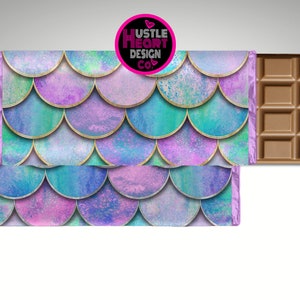 Chocolate Bar Wrapper Mockup for Canva, Party Favor Mockup, Add Your ...