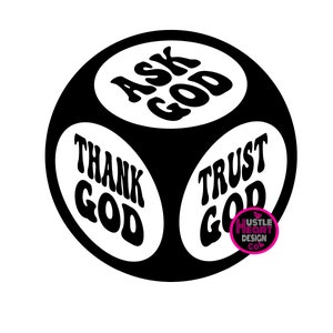 Ask God Svg, Ask God Cube Svg, Tell God Svg, Thank God Svg, Religious ...