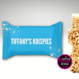 Crispy Rice Treat Wrapper Mockup for Canva, Party Favor Mockup, Add ...