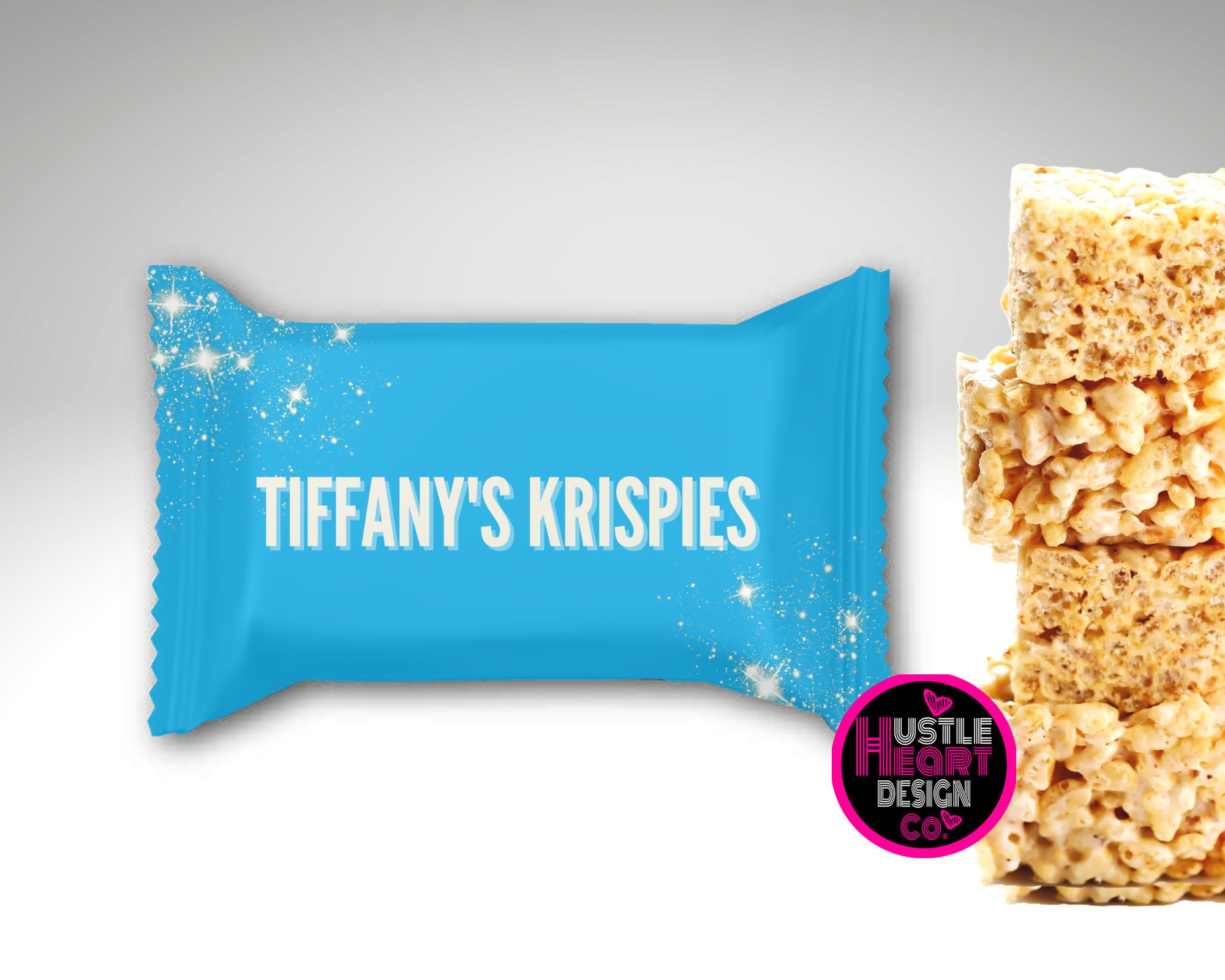 Crispy Rice Treat Wrapper Mockup for Canva, Party Favor Mockup, Add ...