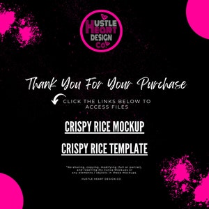 Crispy Rice Treat Wrapper Mockup for Canva, Party Favor Mockup, Add ...