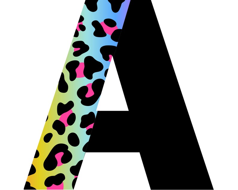 Canva Half Letters Template Fill Your Own Half Letters on - Etsy