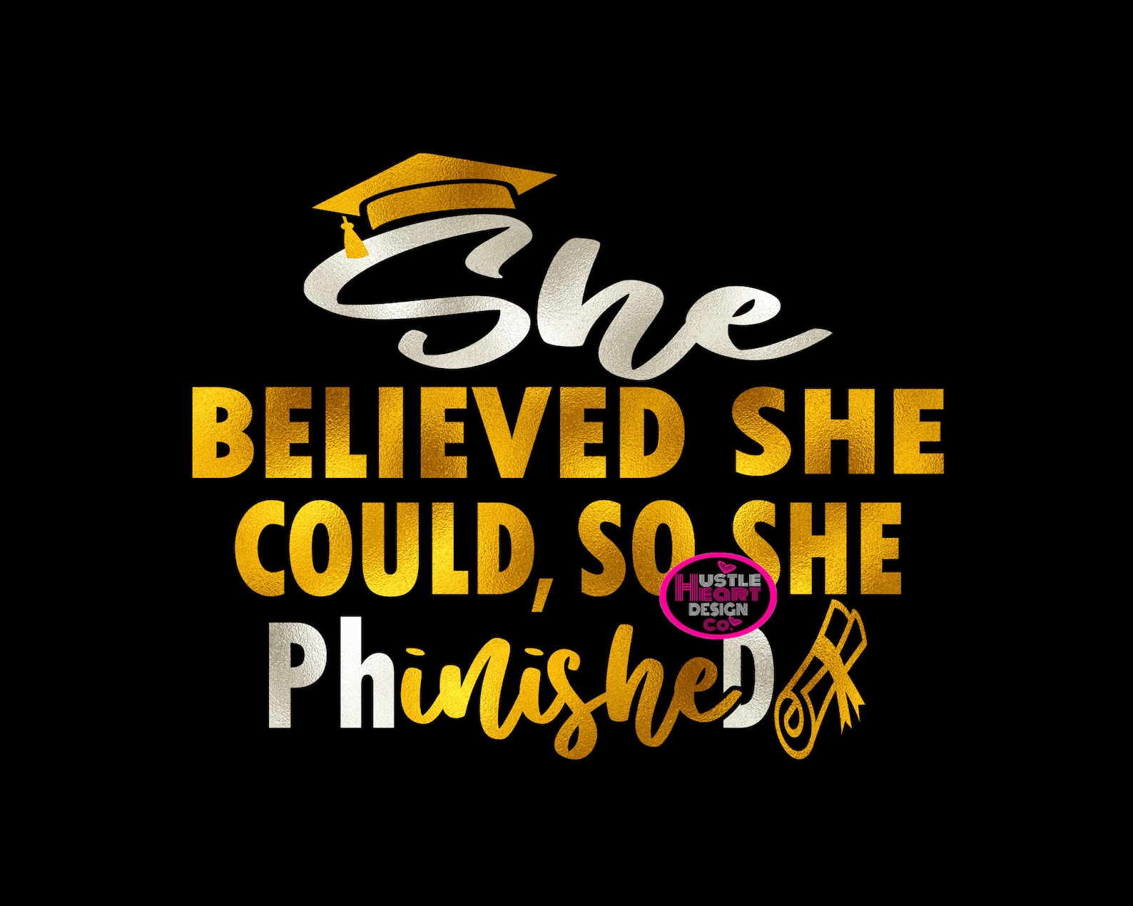 She Believed She Could so She Phinished Svg She Believed She - Etsy