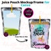 Juice Pouch Template and Label Sticker Mockup, Juice Pouch Label Mockup ...