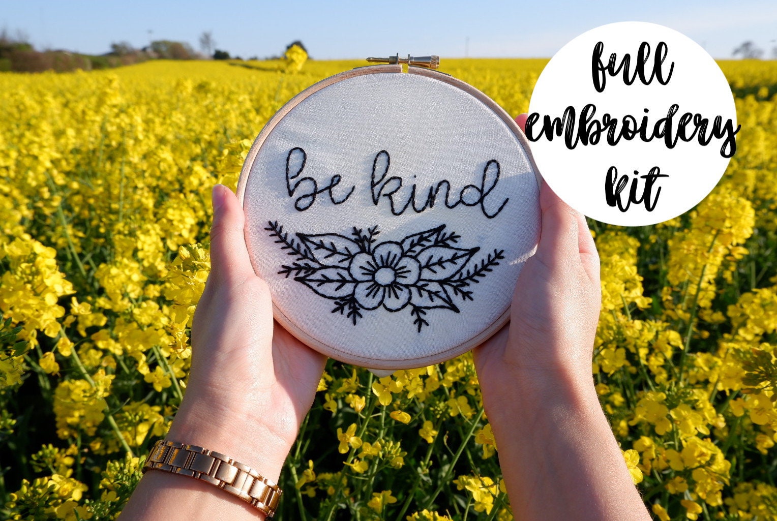 Beginners Embroidery Kit Beginners Kit Floral Embroidery - Etsy