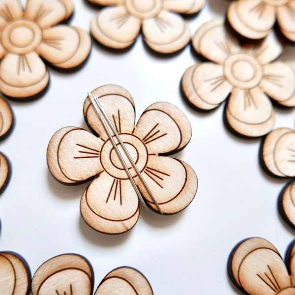 Wooden Needle Holder - Etsy