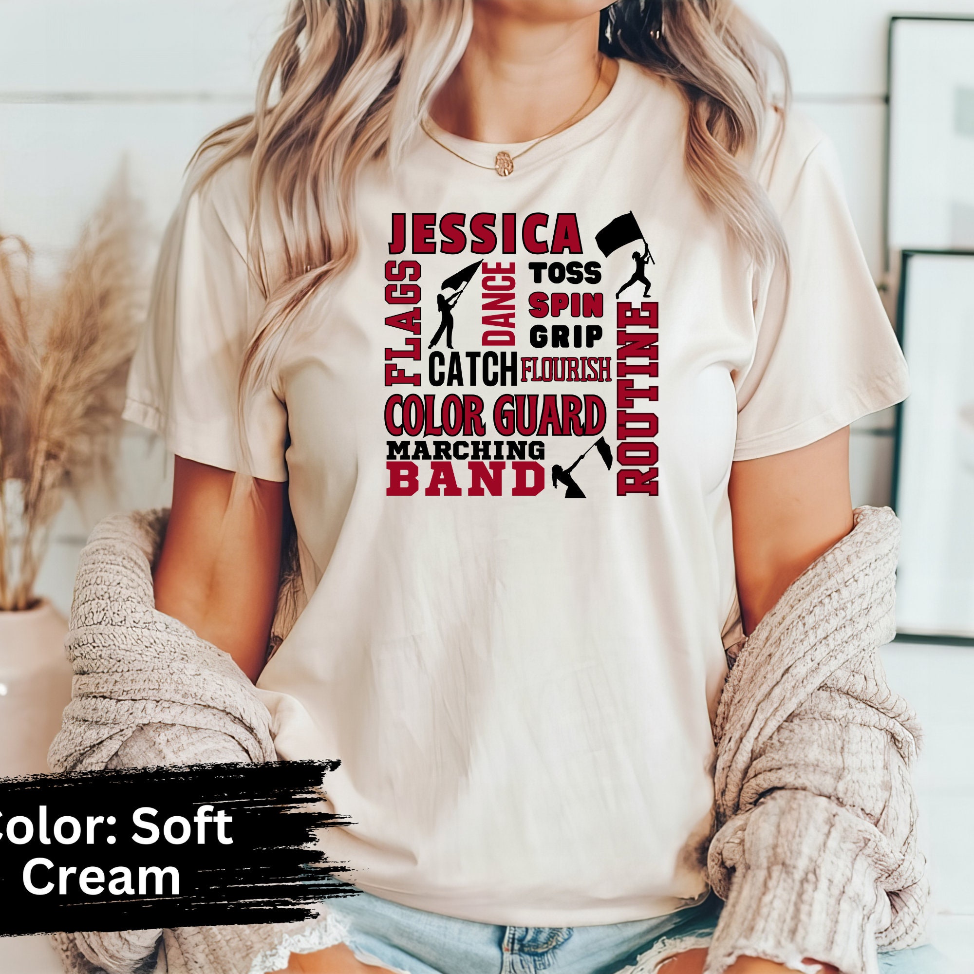Custom Color Guard Shirt for Men or Women, Personalize Your Unique ...