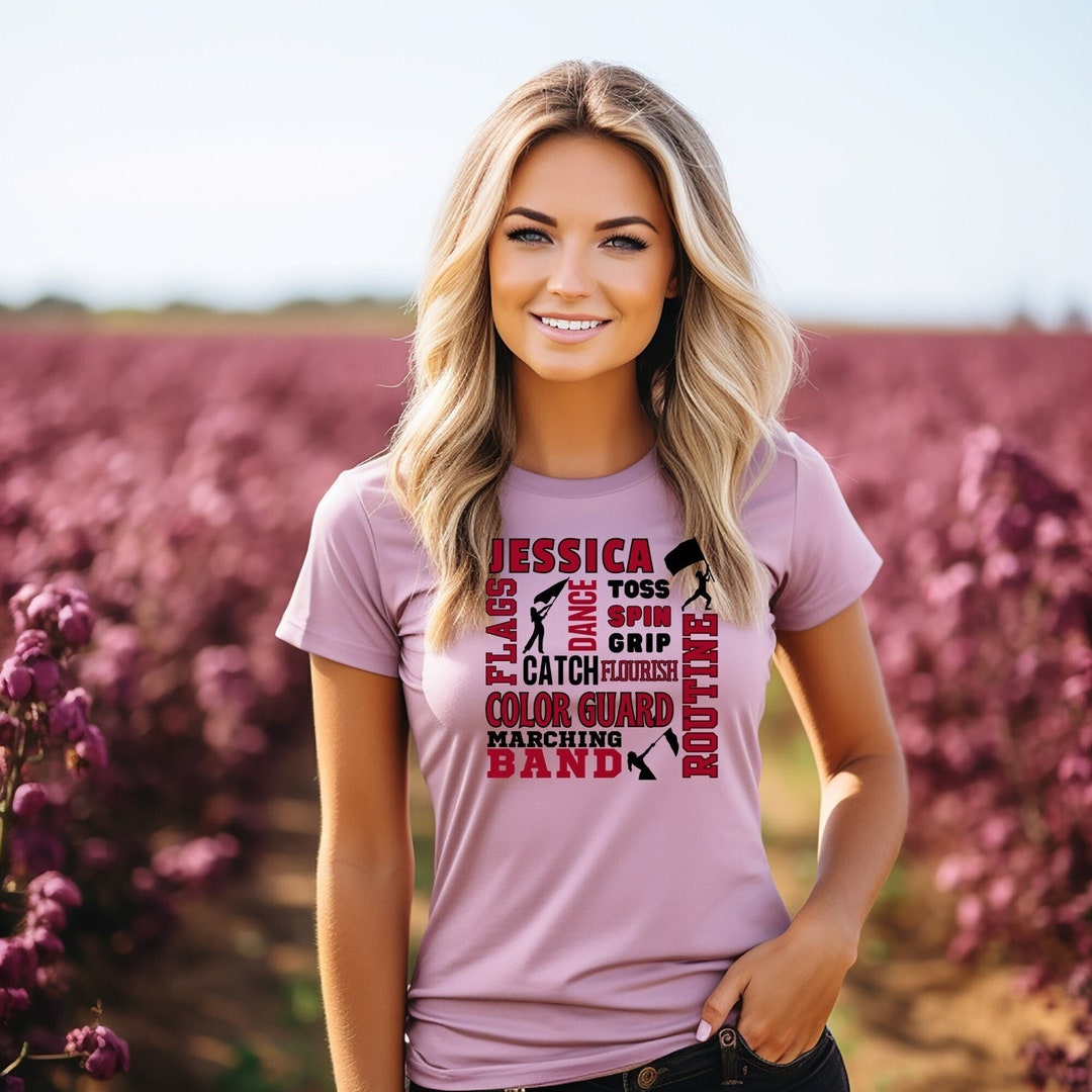 Custom Color Guard Shirt for Men or Women, Personalize Your Unique ...