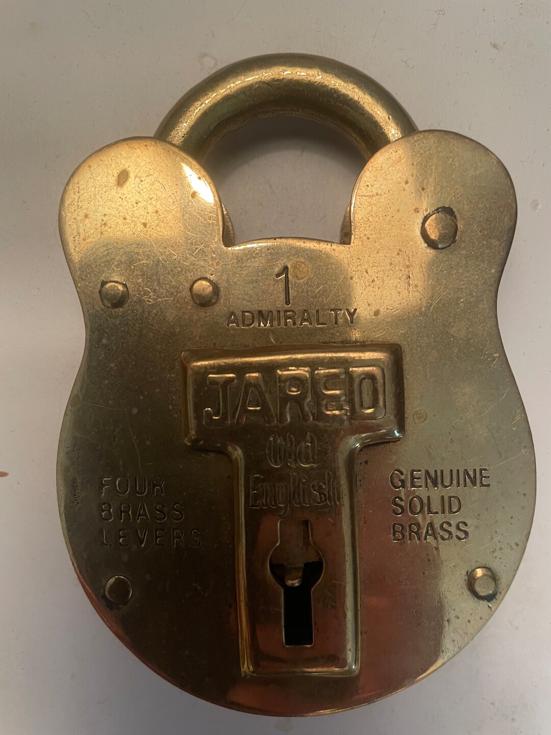 Jared Brass Paddle Lock - Etsy