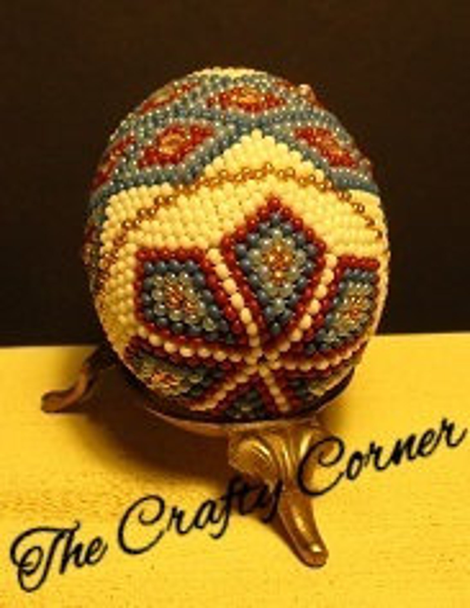 DIAMOND & CRYSTAL Beaded Egg Tutorial - Etsy