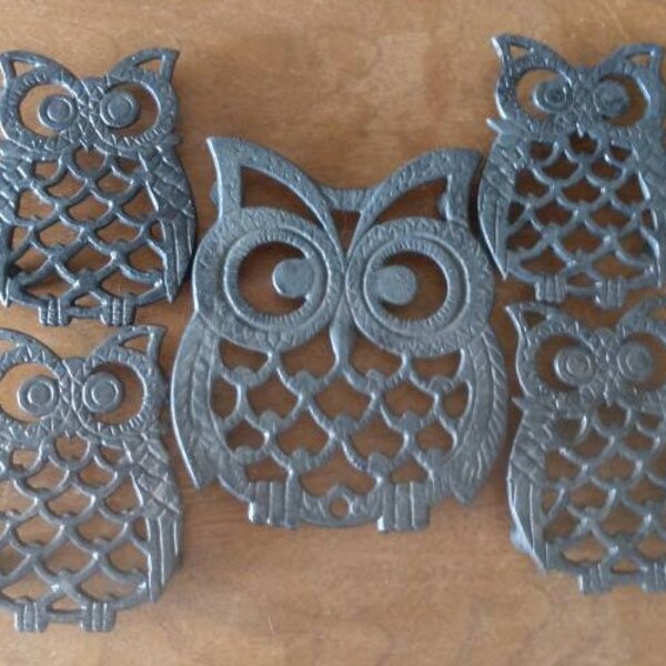Cast Iron Owl Trivet - Etsy