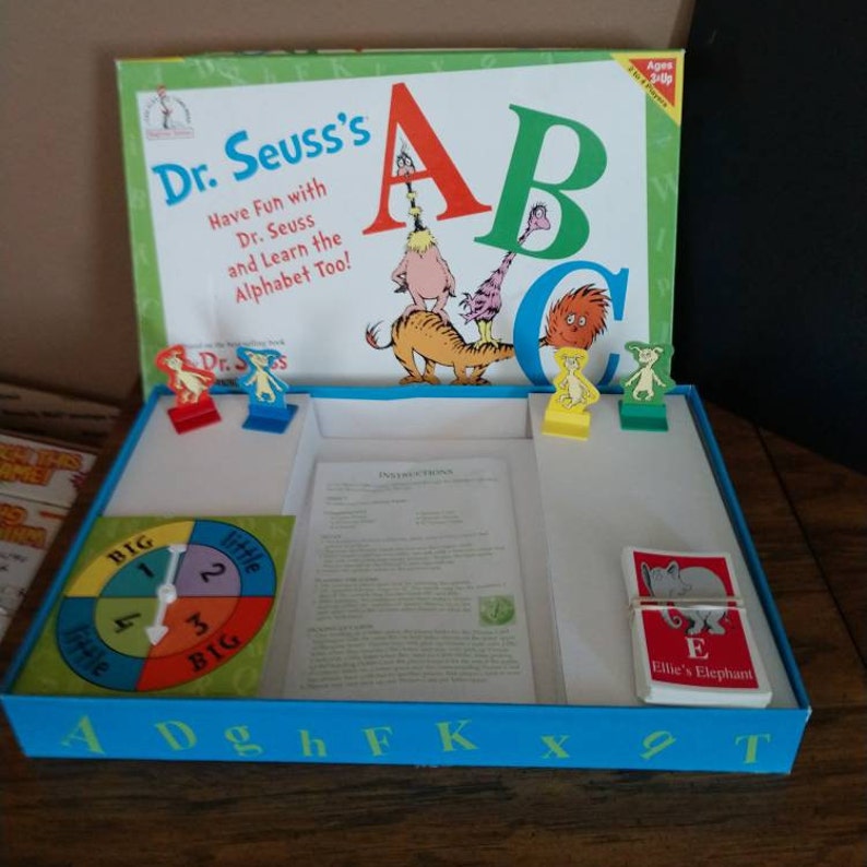 Vintage Dr. Seuss's ABC Game Ages 3 & UP Educational | Etsy