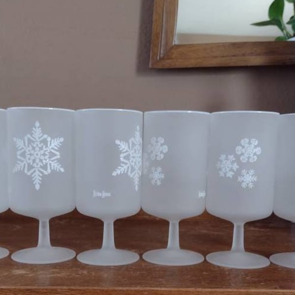 Snowflake Glassware - Etsy