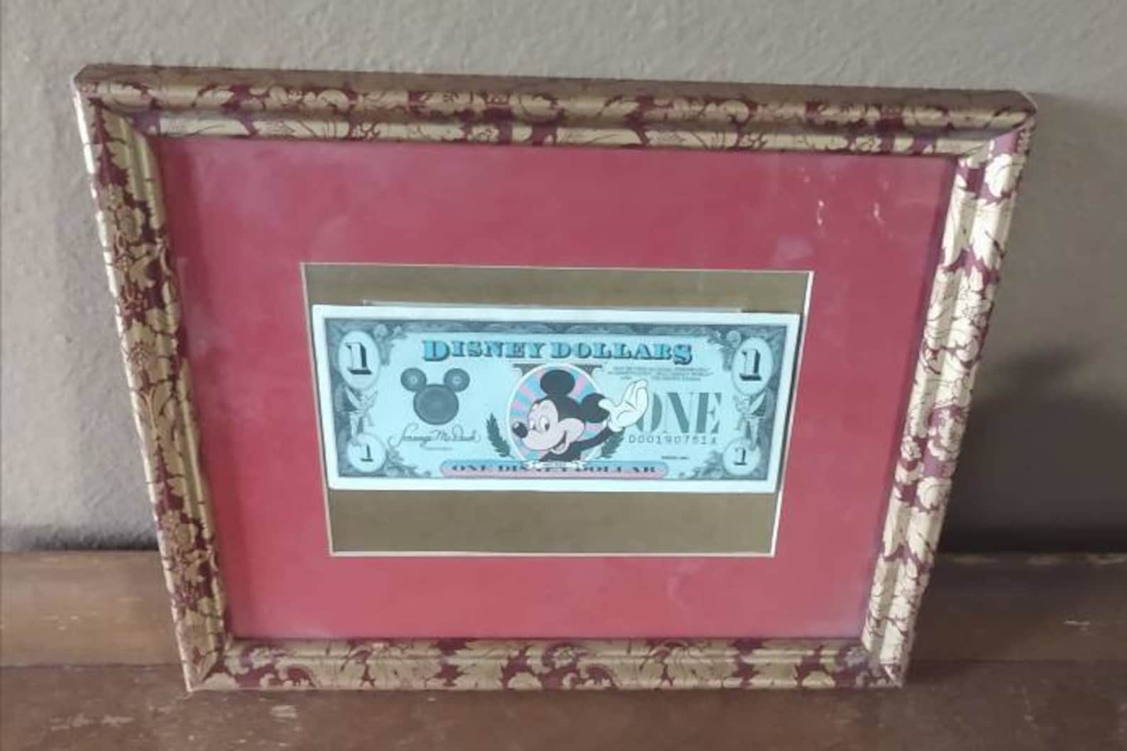 1989 Mickey Mouse Money Disney Dollars One Dollar Bill 1 - Etsy