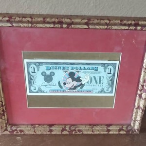 1989 Mickey Mouse Money Disney Dollars One Dollar Bill 1 - Etsy