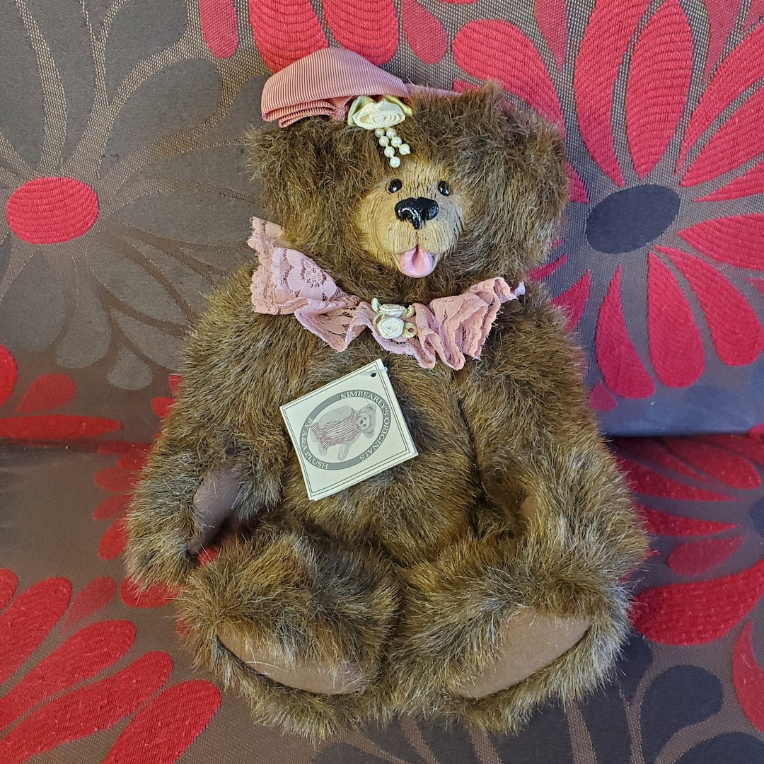 Kimbearly's Originals 'ruby' 12 Teddy Bear With Resin Face, Fully ...