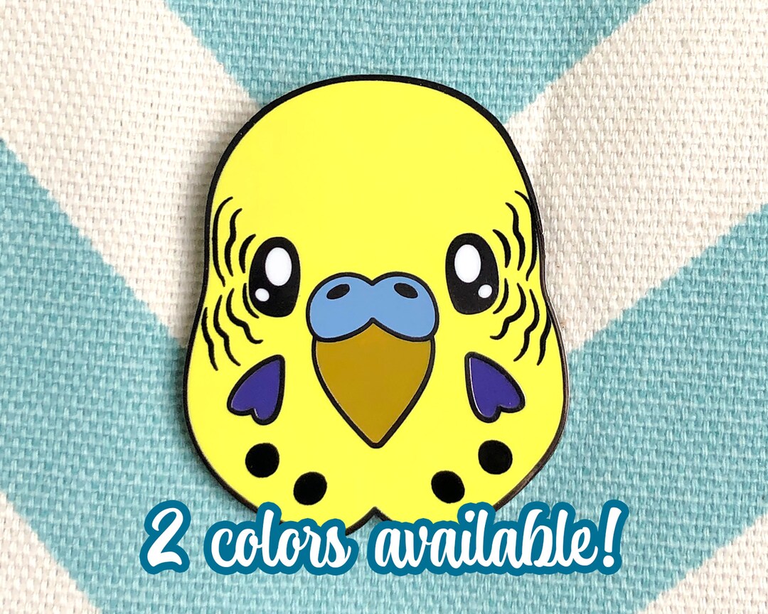 Budgie Parakeet Enamel Pin - Exotic Pet Bird - 1.5 Inch Lapel Pin - Etsy