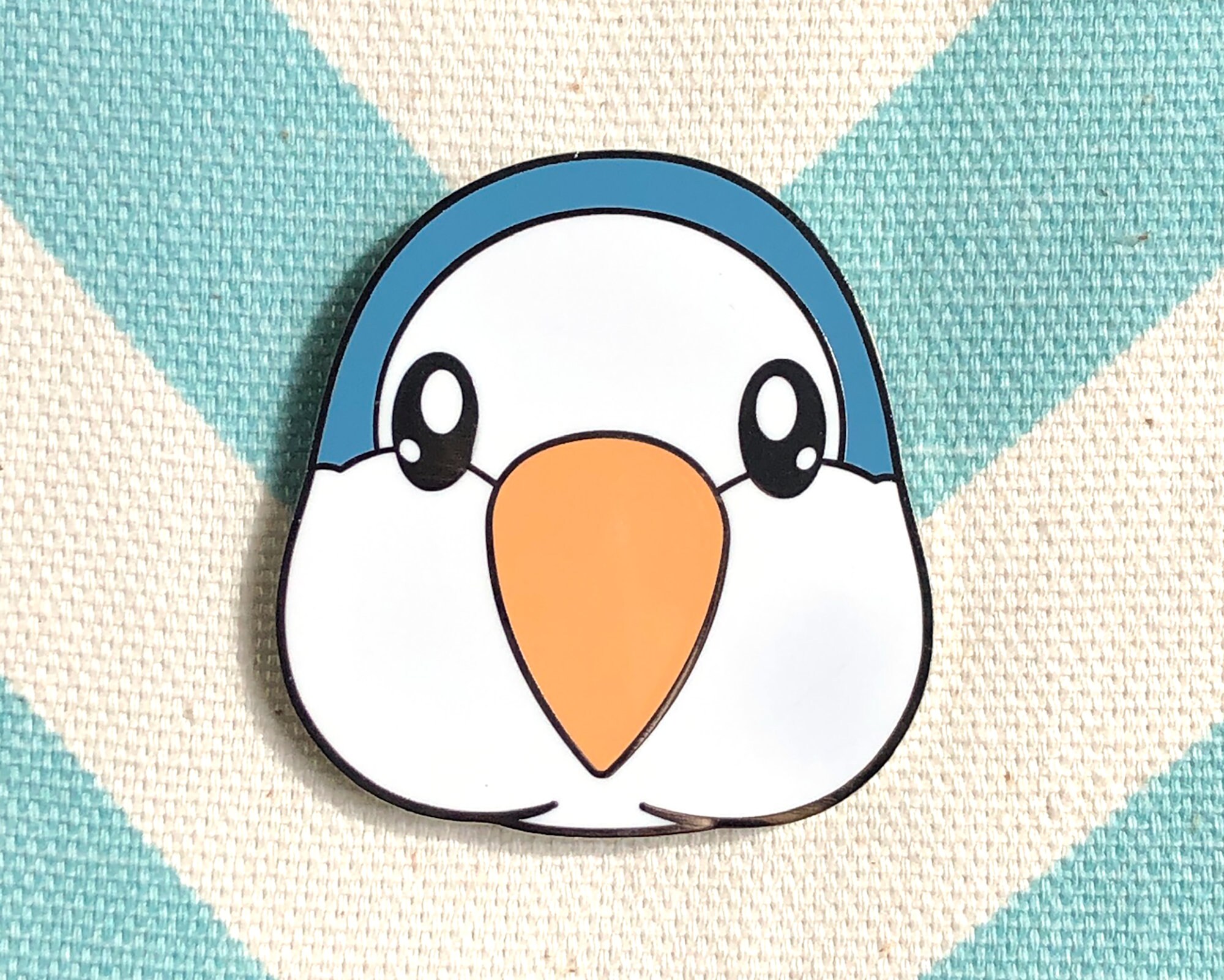 Quaker Parrot Monk Parakeet Enamel Pin - Exotic Pet Bird Lapel Pin - 1. ...