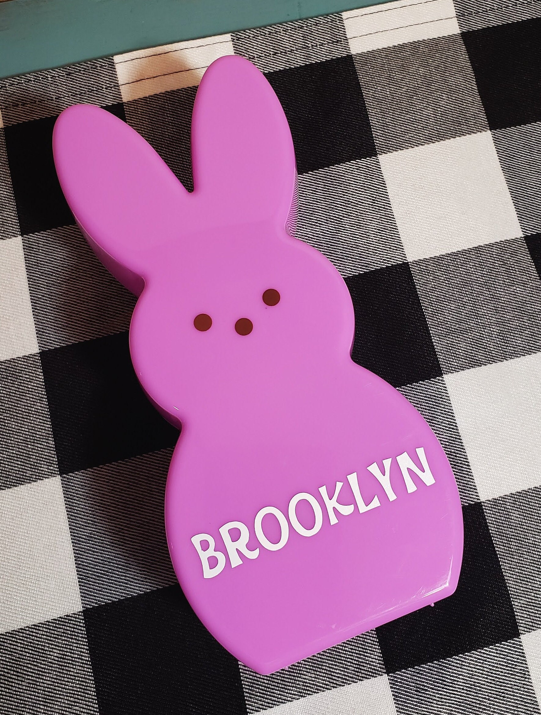 Customizable Peep Bunny Shaped Candy Container | Easter | Back to ...