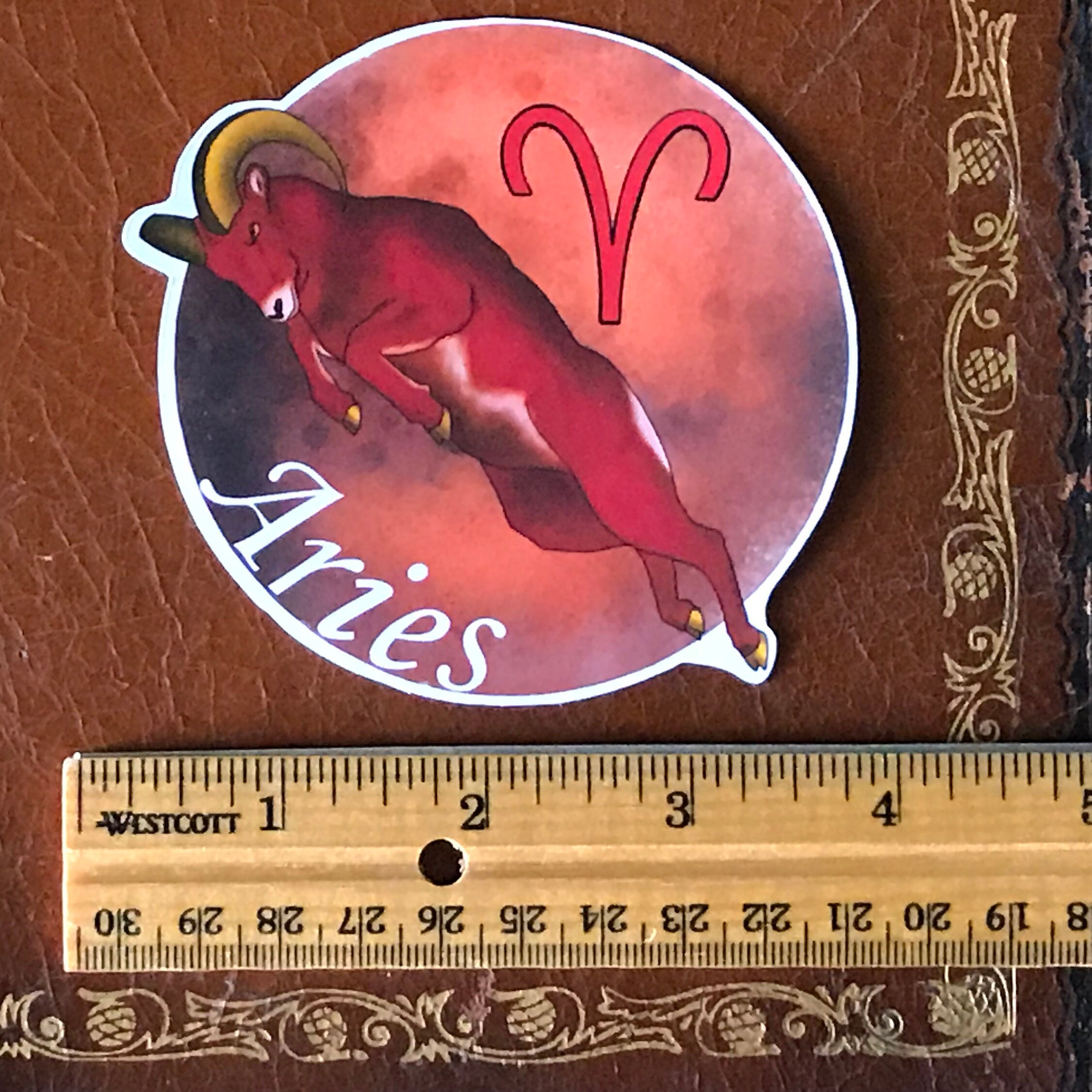 Aries Sticker Zodiac Sticker Birth Month Sticker Birthday | Etsy