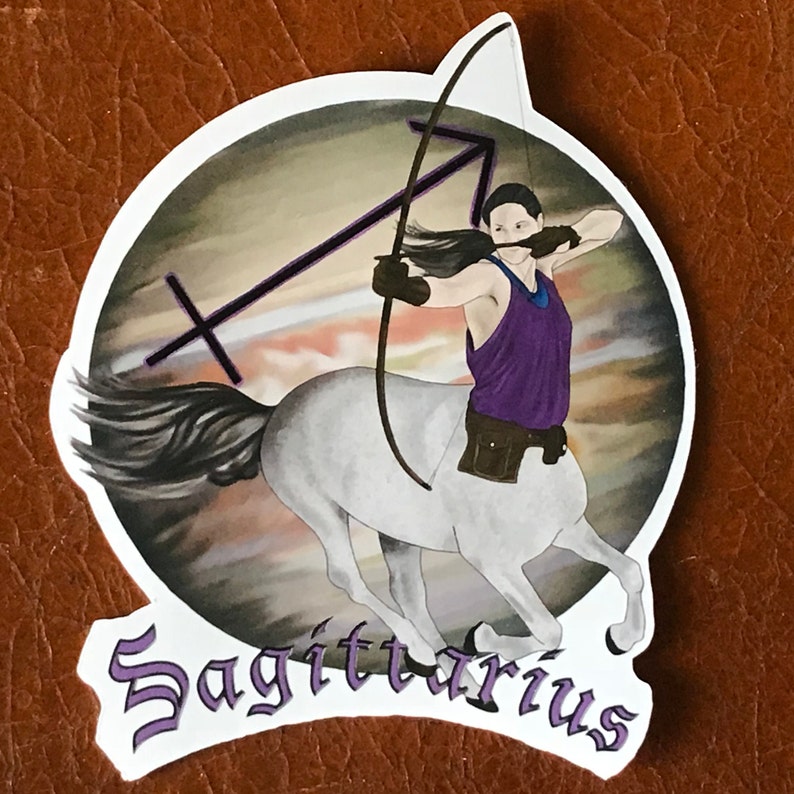 Sagittarius Sticker Zodiac Sticker Birth Month Sticker - Etsy