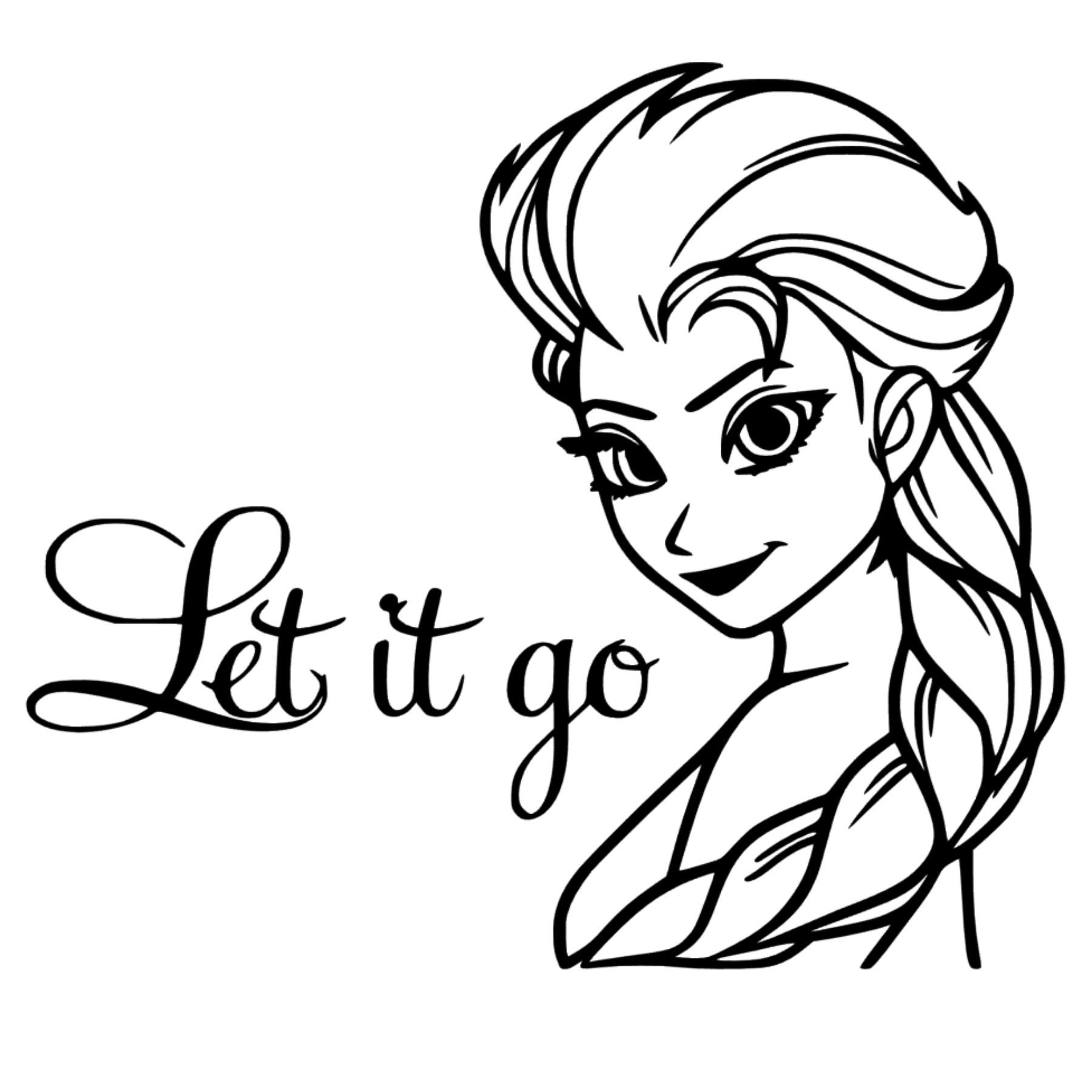 Frozen Elsa Let It Go Disney Svg Clipart Cricut Silhouette Etsy