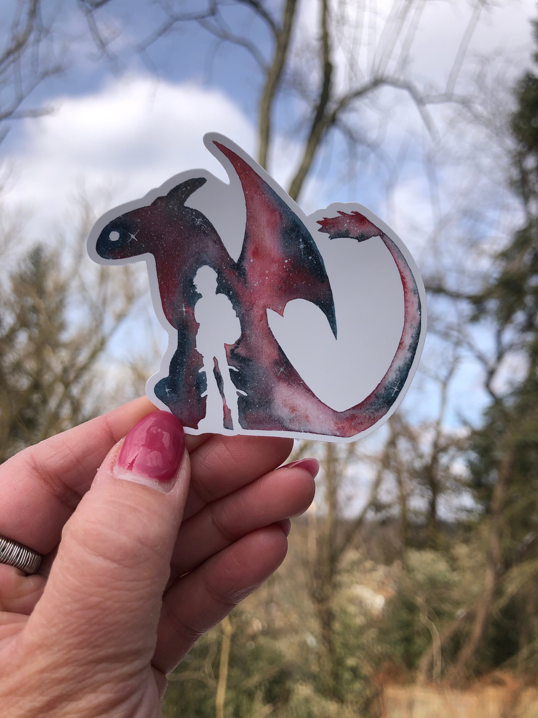 Waterproof HTTYD Toothless and Hiccup Vinyl Sticker Laptop | Etsy