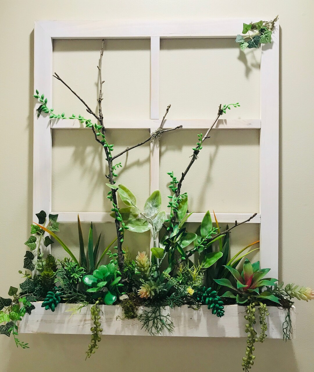 White Wooden Window Box Planter - Etsy