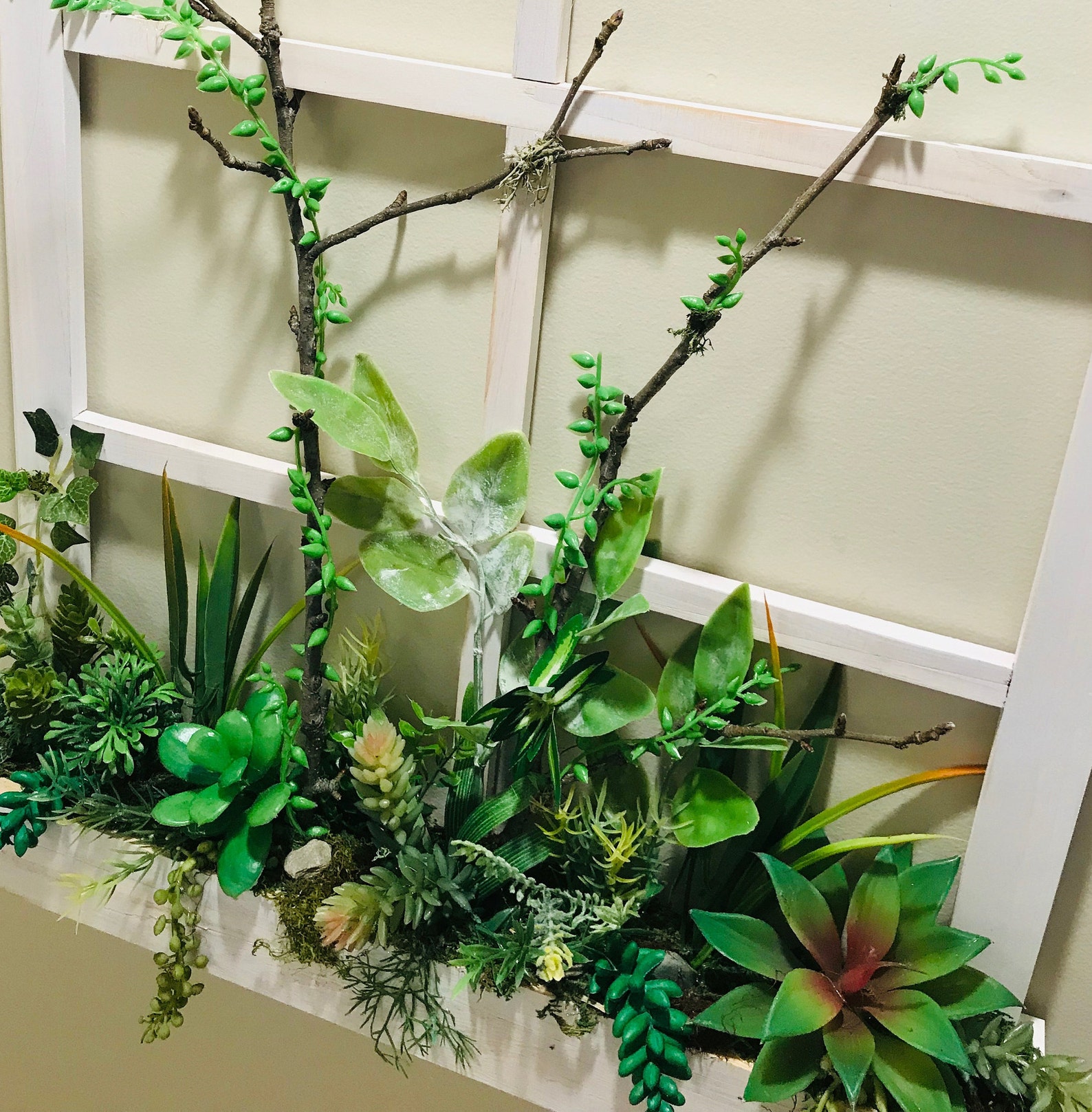 White Wooden Window Box Planter - Etsy