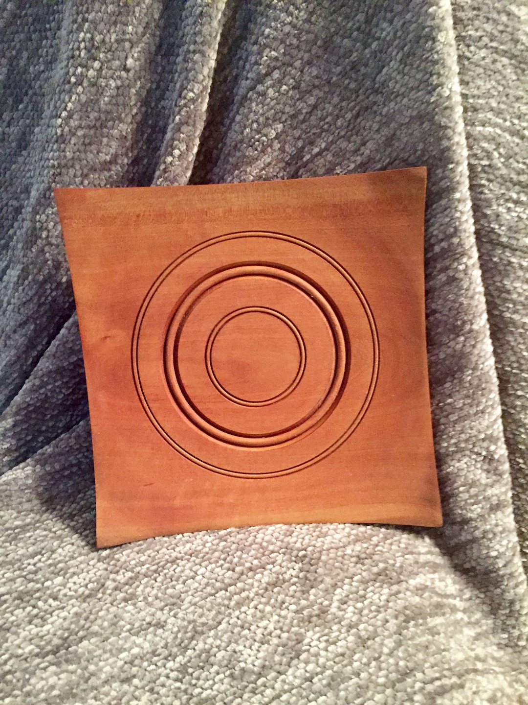 Square Madrone Wood Turned Plate - Etsy