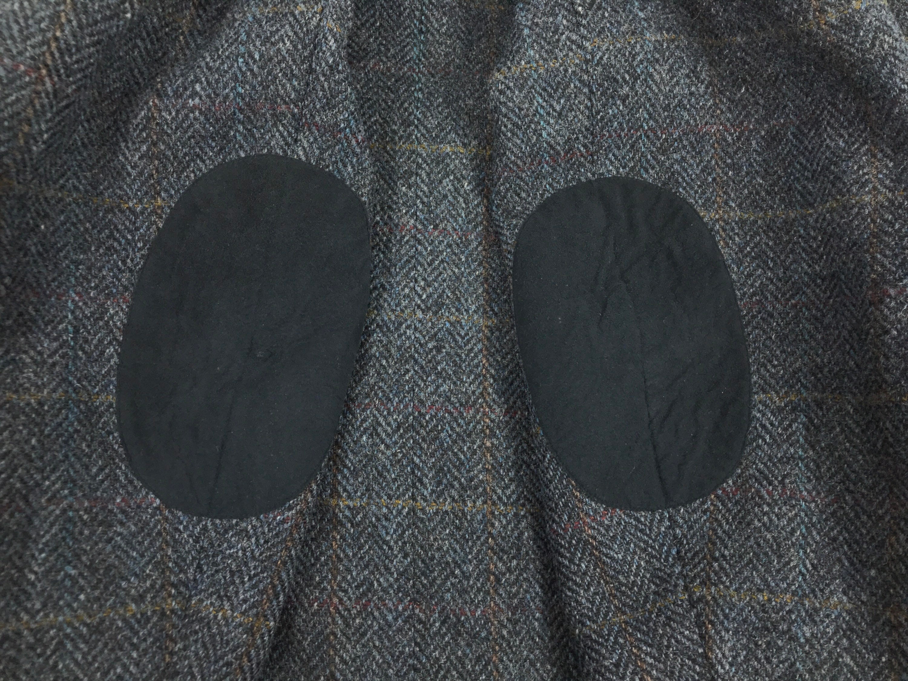 Vintage HARRIS TWEED Ferkinhoff Hand Woven Pute Wool Preppy Blazer Size ...