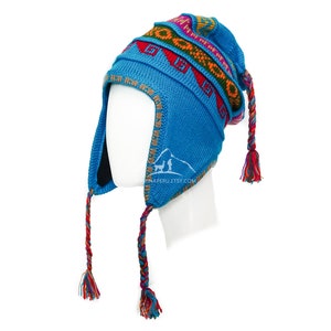 Andean Elegance Unisex Alpaca Chullo Hat With Earflaps 100% Soft Fleece ...